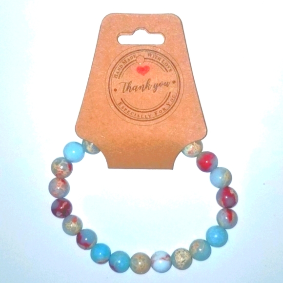Hand Crafted | Jewelry | Handcrafted Natural Blue Imperial Synthetic ...